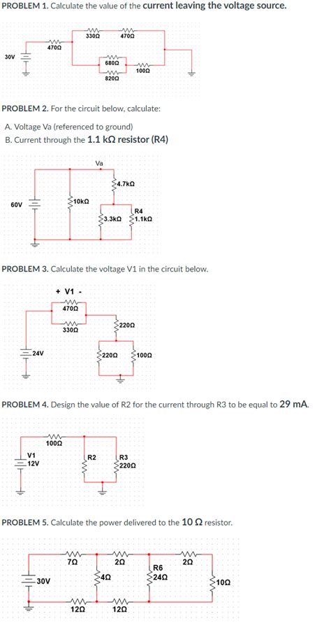 Solved PROBLEM Calculate The Value Of The Current Chegg