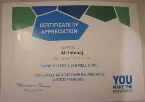 Ali Ibtehaj On Linkedin Appreciation Unilever Motivation 18