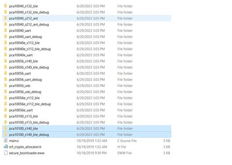 Unable To Find The Secure Bootloader Example For Pca10010nrf52833