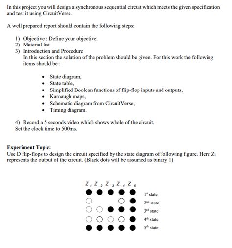 In This Project You Will Design A Synchronous Chegg
