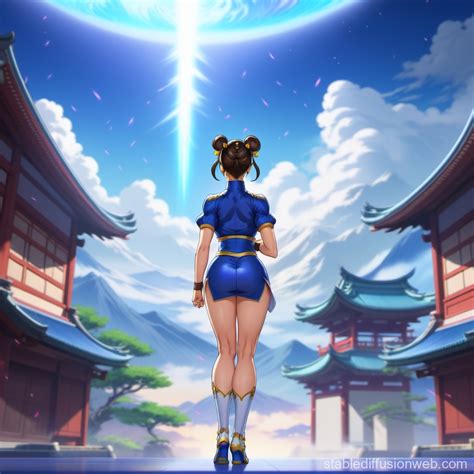 Adult Woman Chun Li Back View Stable Diffusion Online