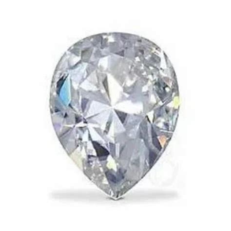 1 Carat White Pear Shape Labgrown Diamond At Rs 23000carat In Jaipur