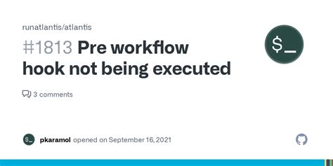 Pre Workflow Hook Not Being Executed · Issue 1813 · Runatlantis