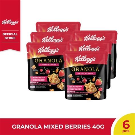 Jual [bundle 6] Kelloggs Granola Mixed Berries Pouch 40g Shopee Indonesia