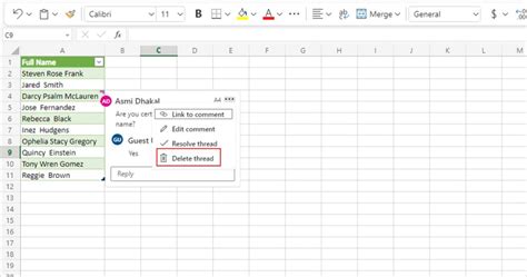 All About Comments In Excel