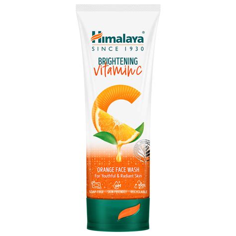 Himalaya Brightening Vitamin C Orange Face Wash Himalaya Wellness India