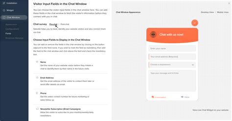 Customize Chat Window