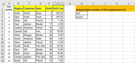 how to use match function in excel