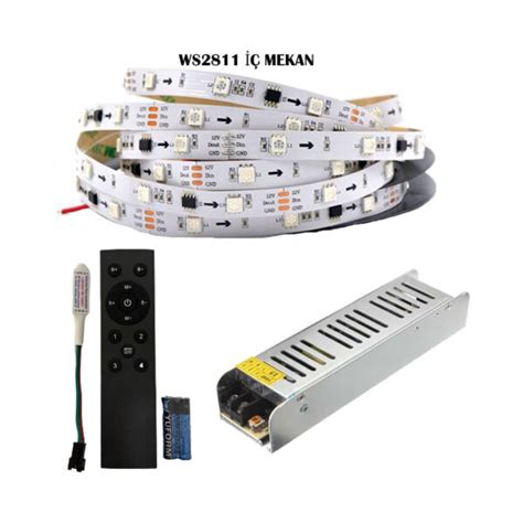 Ws2811 12 V Beyaz Pixel Şerit Led Seti Elektronikaled Elektronik