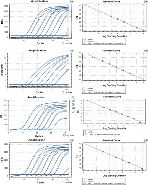 Amplification And Standard Curves Of Serial Dilution Of Plasmid