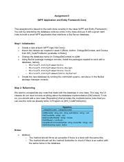 Assignment II WPF Application And Entity Framework Core 1 Pdf Assignment II WPF Application