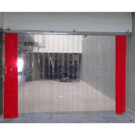Red Base 2mm Plain Anti Insect Pvc Strip Curtains For Door At Rs 180