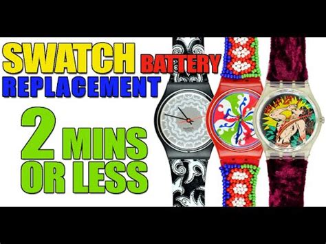 How To Change Swatch Battery In 2 Minutes YouTube
