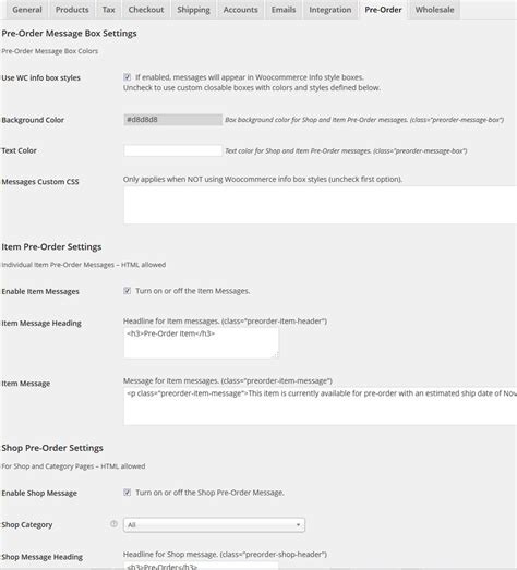 Woocommerce Pre Order Messages Stephen Sherrard Plugins