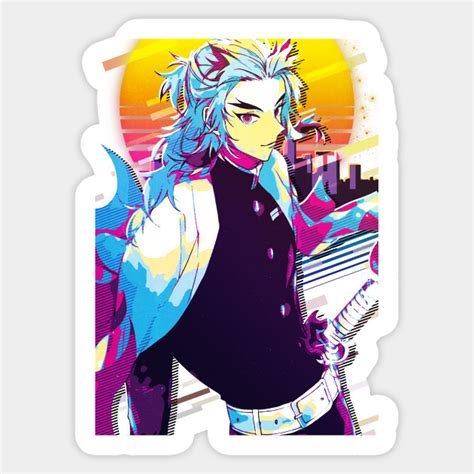 Demon Slayer Kyojuro By My80sretro Anime Stickers Retro Poster Cute