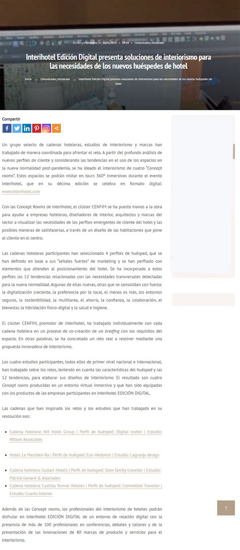 AMBIT Cluster Interihotel Edición Digital presenta soluciones de