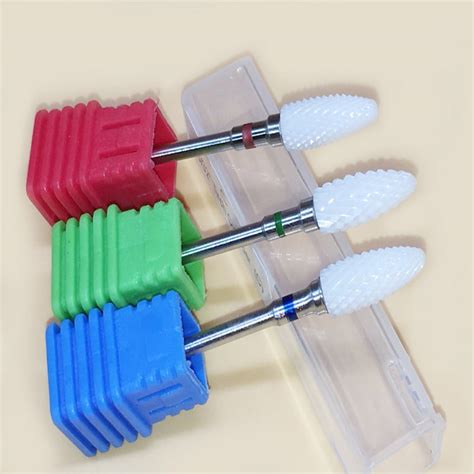 Wholesale Ceramic Drill Bit Cuticle Nail Drill Bits Flame Bit Nail