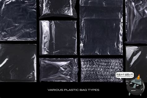 透明PVC塑料袋薄膜气泡塑封袋纹理PNG免抠透明背景后期合成PS素材