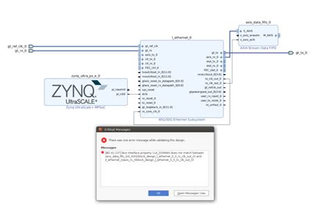 40g50g Ethernet Subsystem Fails Block Design Validation In Vivado 20222