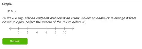 Graph X 2 To Draw Ray Plot Endpoint Select Arrow Select Endpoint