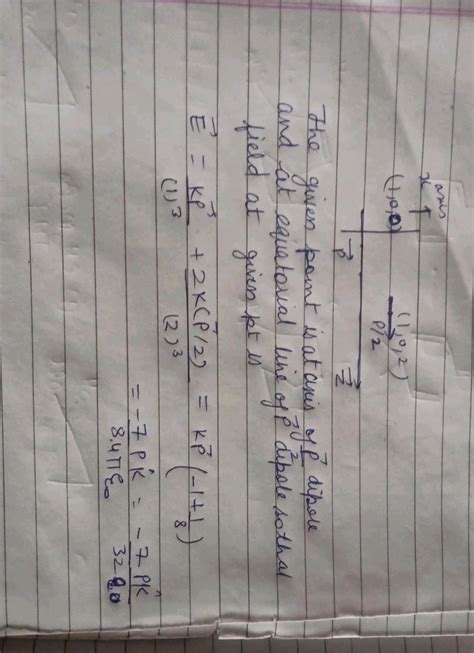 Two Short Dipoles Pk And K Are Located And M O M