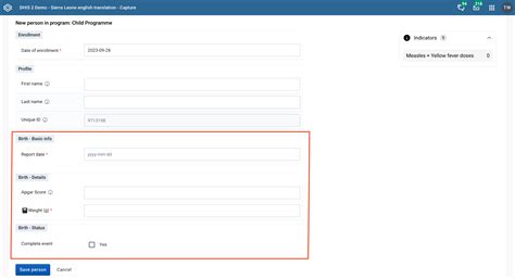 capture dhis2 documentation