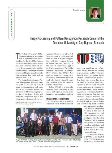 Pdf Image Processing And Pattern Recognition Research Center Of The Technical University Of