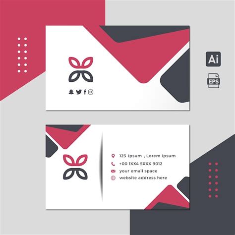 Premium Vector Modern Business Card Vector Template Front And Back