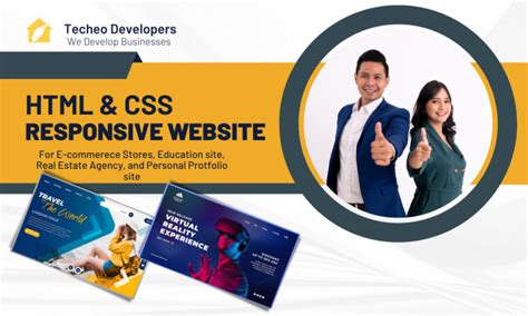 Make A Fully Responsive Website Built With Html And Css For Your