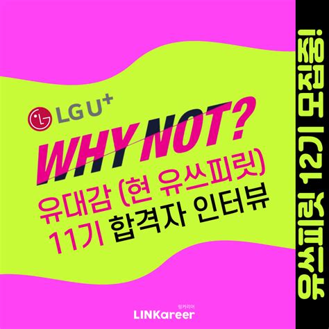 Lg U 유쓰피릿유대감 11기 합격자 인터뷰 지금 모집 중 링커리어 커뮤니티