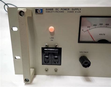 Hp 6448b Dc Regulated Power Supply 0 600 Vdc 0 15 Amp Output