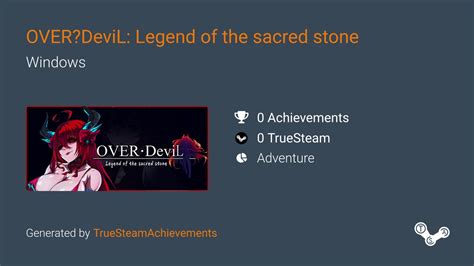 Over‧devil Legend Of The Sacred Stone Achievements
