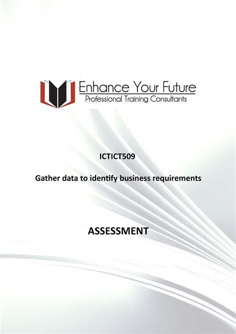 upload assignment 1 ictict gather data to identify business requirements assessment a s s e