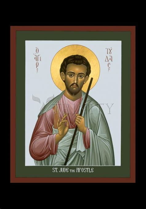 Saint Jude Icon St Jude Thaddeus Icon Lost Causes Blank Card