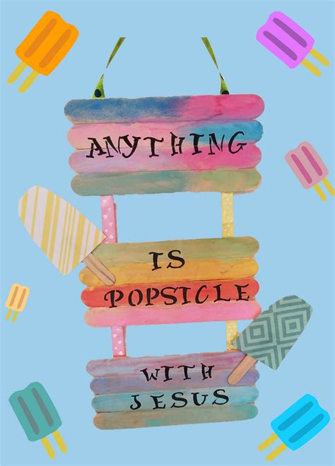 Popsicle Stick Sign
