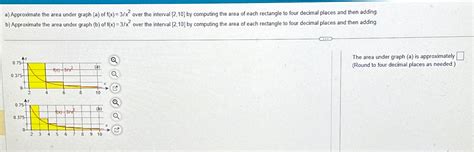 Solved A Approximate The Area Under Graph A Of F X X Chegg
