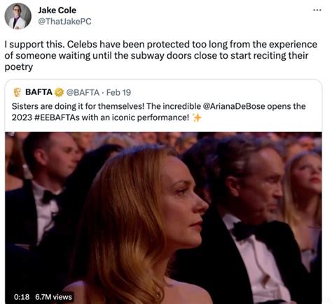 Subway Cringe Ariana Debose Bafta Rap Angela Bassett Did The Thing