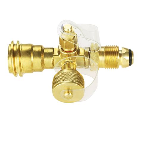 Propane Brass Tee With 4 Port Propane Tee Adapter Grandado