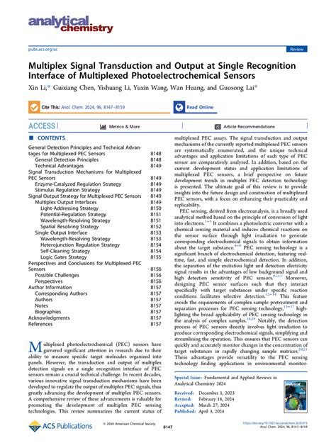 Multiplex Signal Transduction And Output At Single Recognition