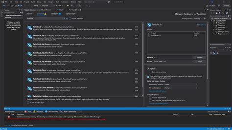 Get Error When Install TwitchLib Issue 1081 TwitchLib TwitchLib