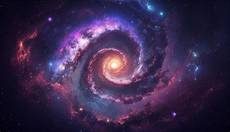 Premium Ai Image Cosmic Nebula Captivating Space Galaxy Background