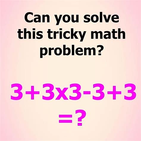 Many People Get It Wrong Can You Solve This Tricky Math Problem