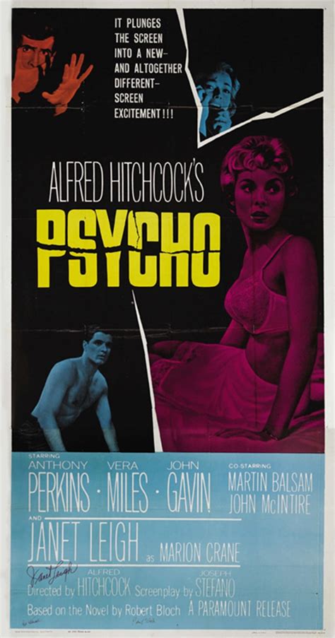 Psycho 19602 Alfred Hitchcock Vera Miles Vintage Movie Poster Reprint