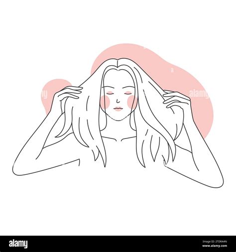 Applying Treatment Serum On Hair Beauty Hair Care Routine Oil Hair