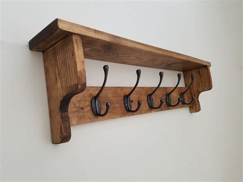 Unique Coat Hook Rack With Shelf Floating Corner Tv Unit