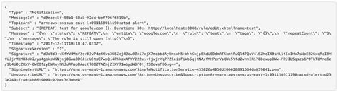 Sns Json Message Format Example Axibase Time Series Database Atsd