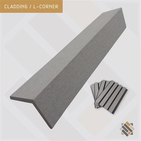 Composite Cladding L Corner Light Grey Techno Composite Decking And Cladding Composite Cladding L Corner Light Grey Techno Composite Decking And Cladding