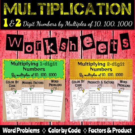 Multiplying 1 And 2 Digit Numbers By Multiples Of 10 100 1000 Game