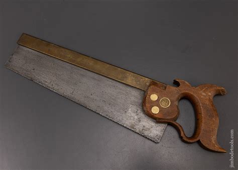 J Flint Rochester Brass Back Carcass Saw 109239 Jim Bode Tools