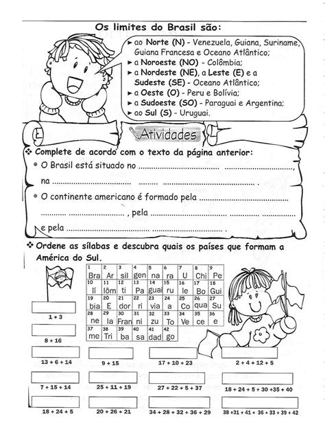 JORNAL PONTO Atividades de Geografia Exercícios Ensino Fundamental
